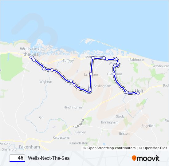46 Route: Schedules, Stops & Maps - Wells-Next-The-Sea (Updated)