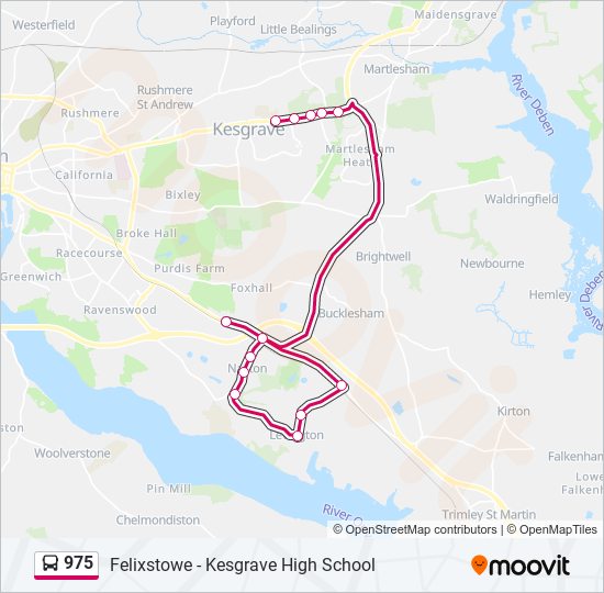 975 Route: Schedules, Stops & Maps - Foxhall (Updated)