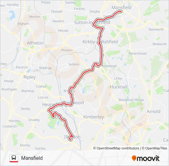 33 Route: Schedules, Stops & Maps - Mansfield (Updated)