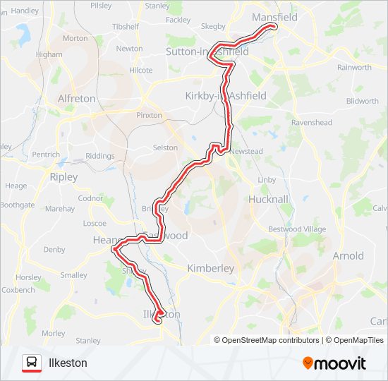 33 Route: Schedules, Stops & Maps - Ilkeston (Updated)
