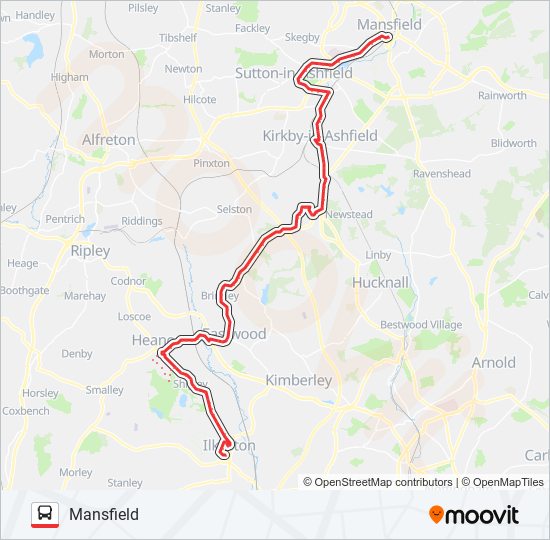 33 Route: Schedules, Stops & Maps - Mansfield (Updated)