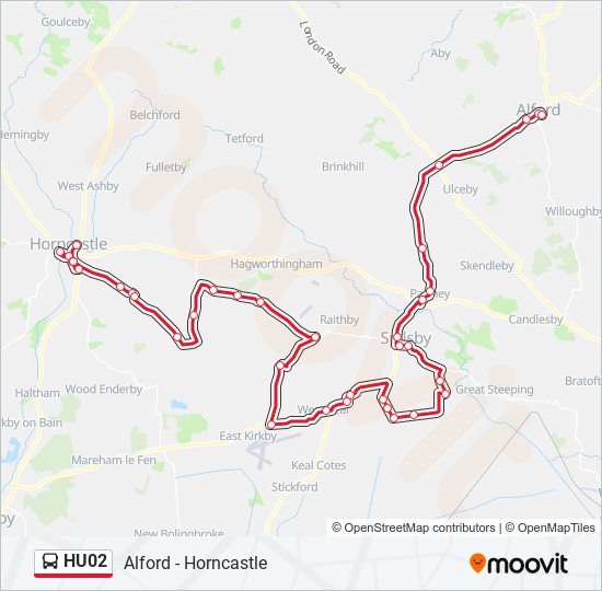 hu02 Route: Schedules, Stops & Maps - Alford (Updated)