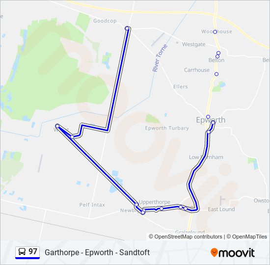 97 Route: Schedules, Stops & Maps - Sandtoft (Updated)