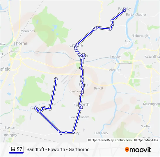 97 Route: Schedules, Stops & Maps - Garthorpe (Updated)
