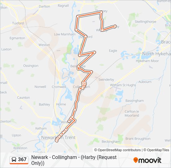 367 Route: Schedules, Stops & Maps - Harby (Updated)