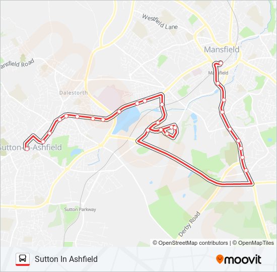 90 Route: Schedules, Stops & Maps - Sutton In Ashfield (Updated)