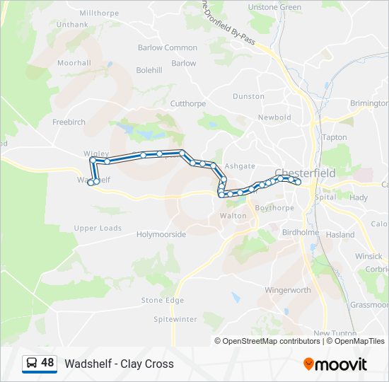 48 Route: Schedules, Stops & Maps - Chesterfield (Updated)