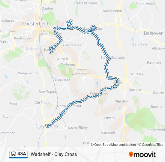 48A Route: Schedules, Stops & Maps - Hasland (Updated)