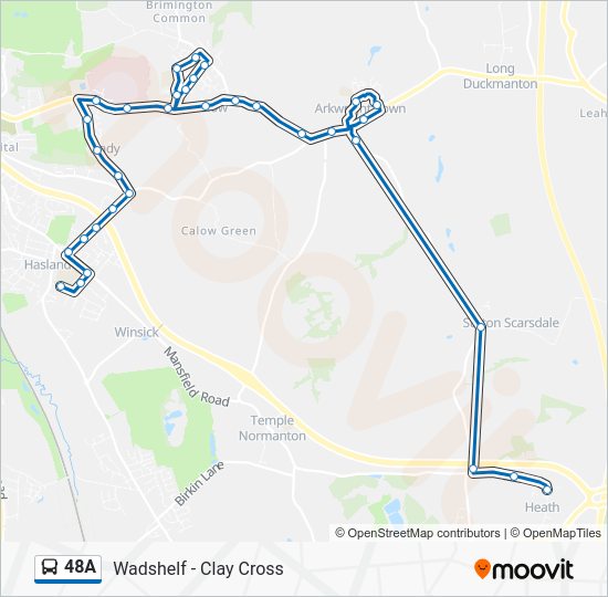 48a Route: Schedules, Stops & Maps - Heath (Updated)