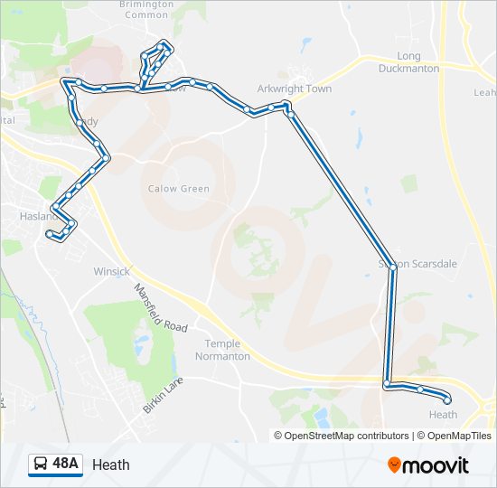 48a Route: Schedules, Stops & Maps - Heath (Updated)