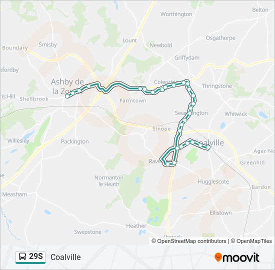 29s Route: Schedules, Stops & Maps - Coalville (Updated)