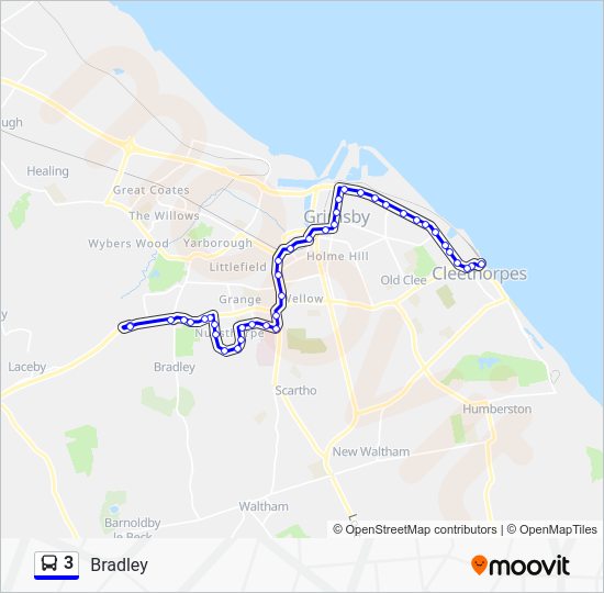 3 Route: Schedules, Stops & Maps - Bradley (Updated)