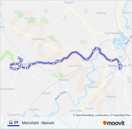 29 Route: Schedules, Stops & Maps - Southwell (Updated)