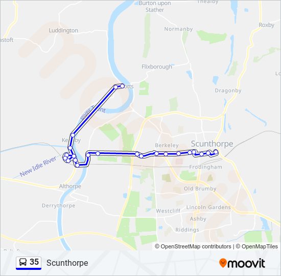 35 Route: Schedules, Stops & Maps - Scunthorpe (Updated)