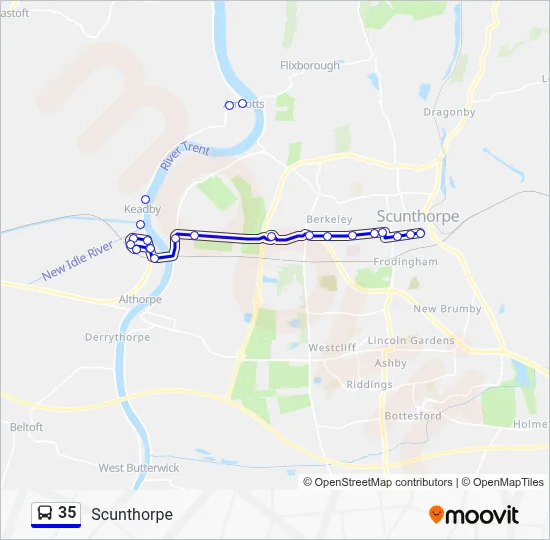 35 Route: Schedules, Stops & Maps - Scunthorpe (Updated)