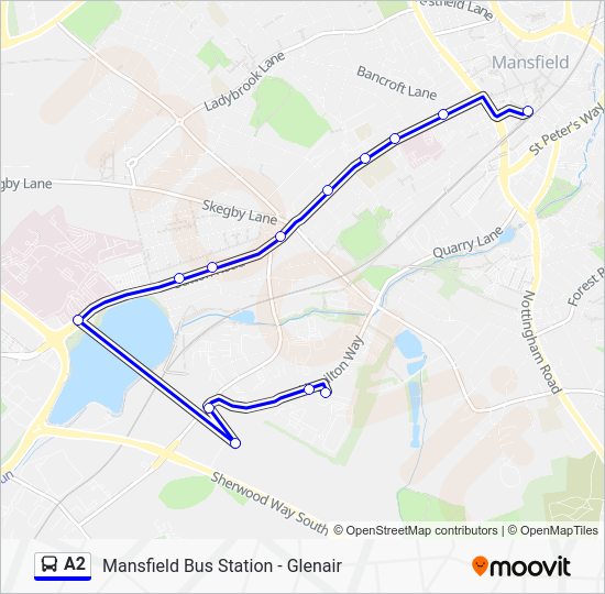 A2 Route: Schedules, Stops & Maps - Mansfield (Updated)