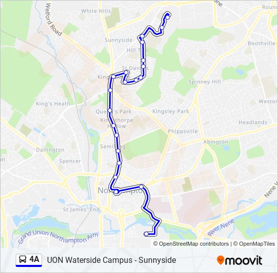 4a Route: Schedules, Stops & Maps - Sunnyside (Updated)