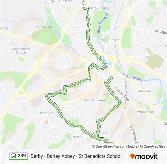 239 Route: Schedules, Stops & Maps - Derby (Updated)