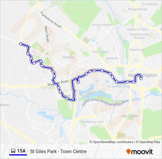 15a Route: Schedules, Stops & Maps - St Giles Park (Updated)