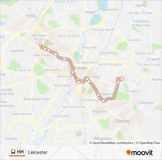 HH Route: Schedules, Stops & Maps - Leicester (Updated)