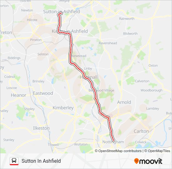 3B Route: Schedules, Stops & Maps - Sutton In Ashfield (Updated)