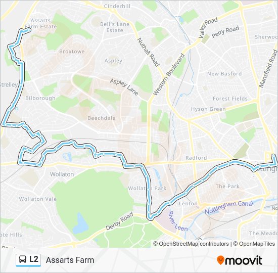 L2 Route: Schedules, Stops & Maps - Assarts Farm (Updated)