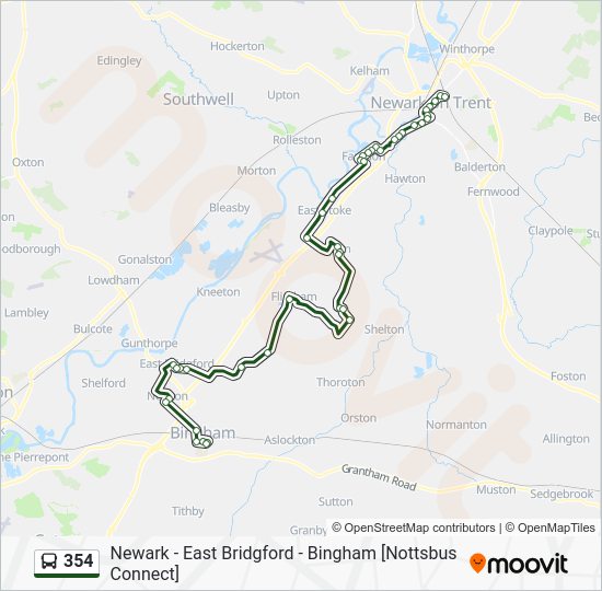 354 Route: Schedules, Stops & Maps - Bingham (Updated)