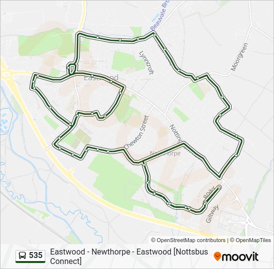 535 Route: Schedules, Stops & Maps - Eastwood (Updated)