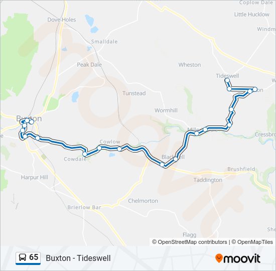 65 Route: Schedules, Stops & Maps - Buxton (Updated)