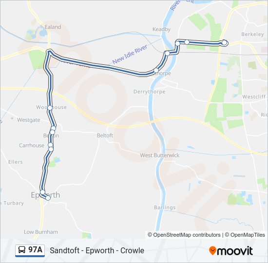 97A Route: Schedules, Stops & Maps - Scunthorpe (Updated)