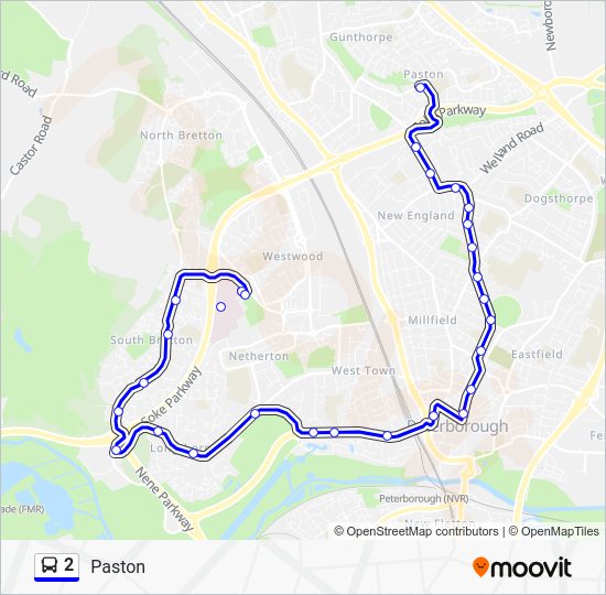 2 Route: Schedules, Stops & Maps - Paston (Updated)