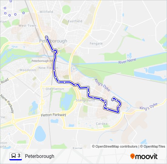 3 Route: Schedules, Stops & Maps - Peterborough (Updated)