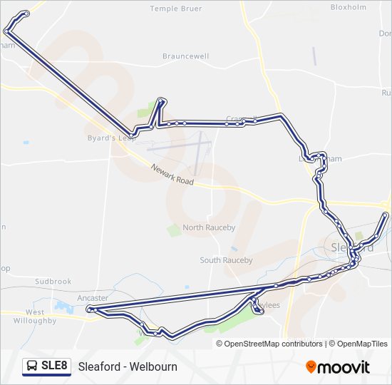 sle8 Route: Schedules, Stops & Maps - Sleaford (Updated)