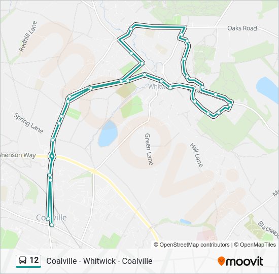 12 Route: Schedules, Stops & Maps - Coalville (Updated)