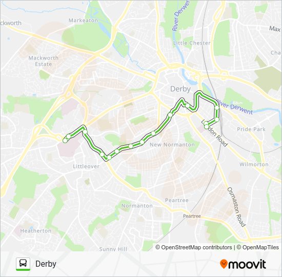 ROYAL DERBY Route: Schedules, Stops & Maps - Derby (Updated)