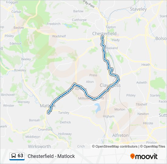 63 Route: Schedules, Stops & Maps - Starkholmes (Updated)