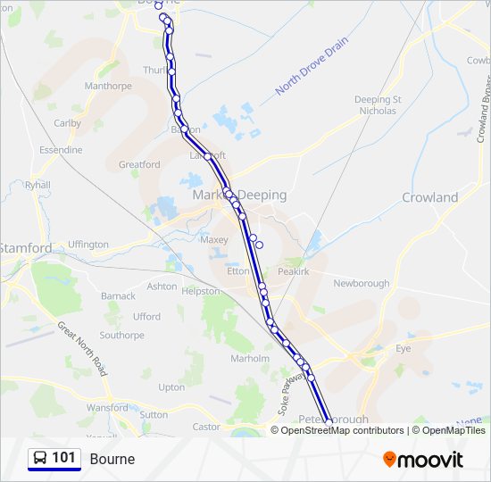 101 Route: Schedules, Stops & Maps - Bourne (Updated)