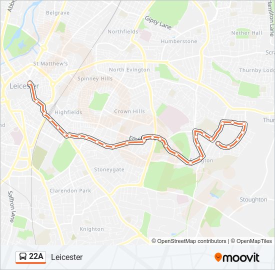22a Route Schedules Stops Maps Leicester Updated 22a-route-schedules-stops-maps-leicester-updated
