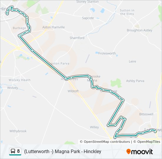 8 Route: Schedules, Stops & Maps - (Updated)