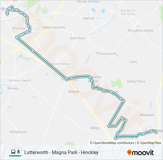 8 Route: Schedules, Stops & Maps - Hinckley (Updated)