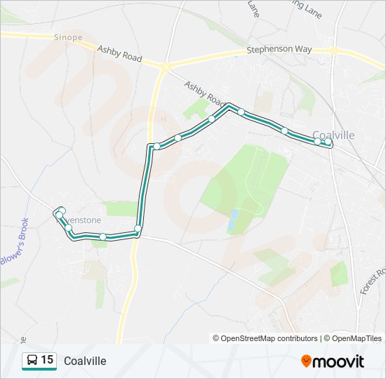 15 Route: Schedules, Stops & Maps - Coalville (Updated)
