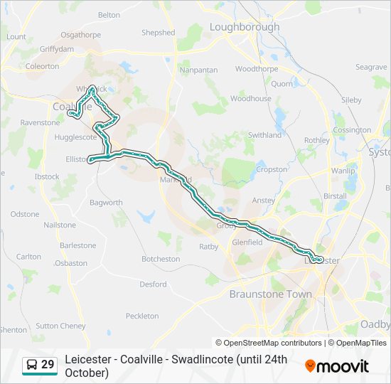 29 Route: Schedules, Stops & Maps - Coalville (Updated)