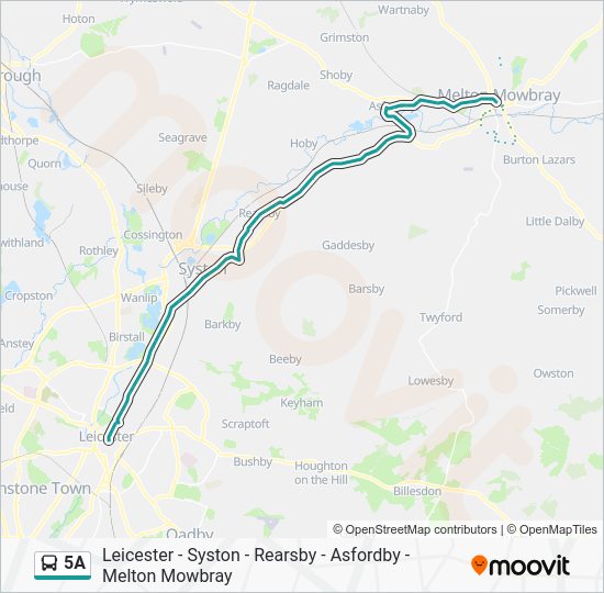 5a Route: Schedules, Stops & Maps - Leicester (Updated)