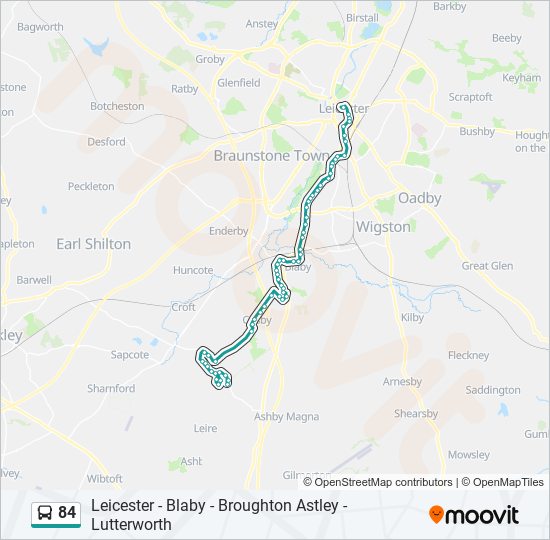84 Route: Schedules, Stops & Maps - Broughton Astley (Updated)