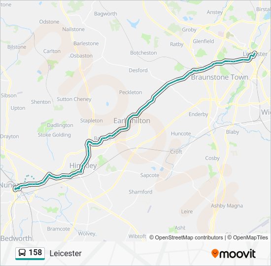 158 Route Schedules Stops Maps Leicester Updated 158 Route Schedules Stops Maps Leicester Updated