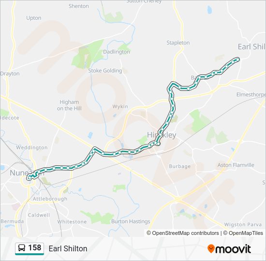 158 Route: Schedules, Stops & Maps - Earl Shilton (Updated)