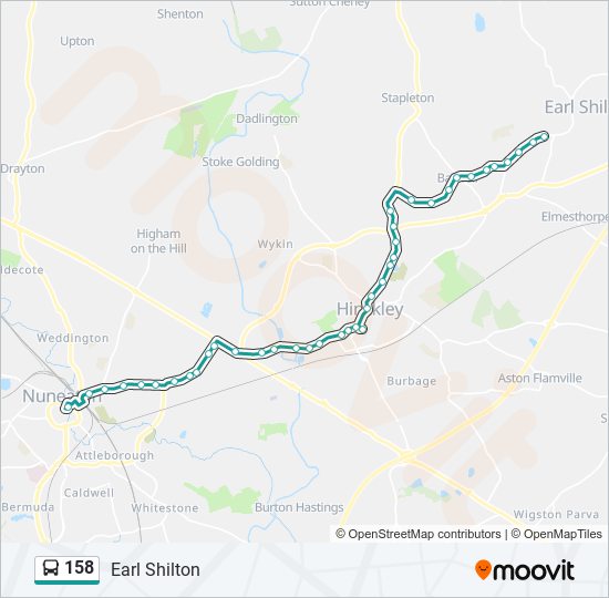 158 Route: Schedules, Stops & Maps - Earl Shilton (Updated)