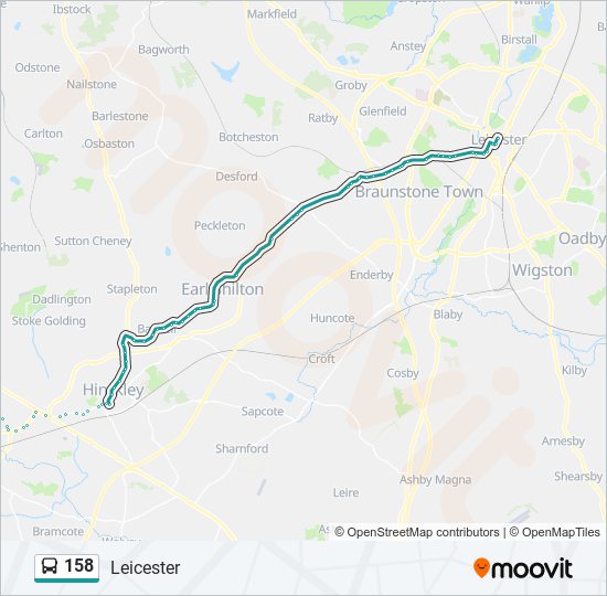 158 Route: Schedules, Stops & Maps - Leicester (Updated)