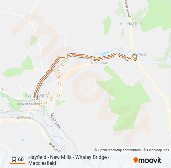 60 Route: Schedules, Stops & Maps - New Mills (Updated)