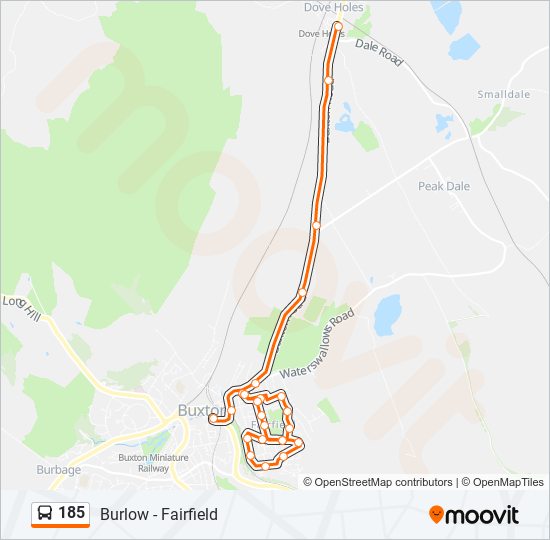 185 Route: Schedules, Stops & Maps - Buxton (Updated)